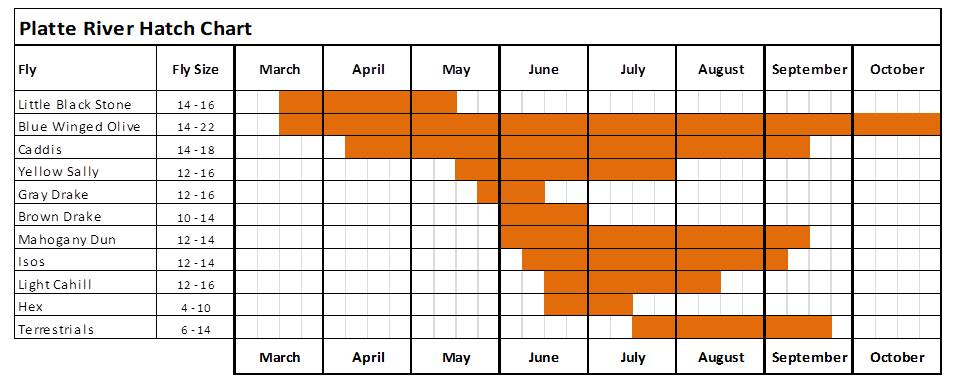 Michigan Fly Fishing Hatch Charts – The Wicked Fly